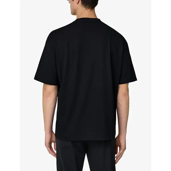 Boggi Milano S-cafè® Relaxed-fit Stretch Cotton-blend T-shirt - Black