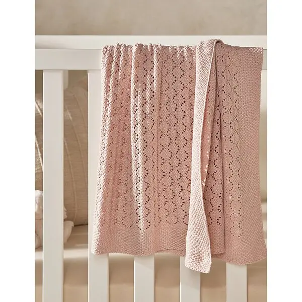 THE WHITE COMPANY Cotton-knit Baby Blanket