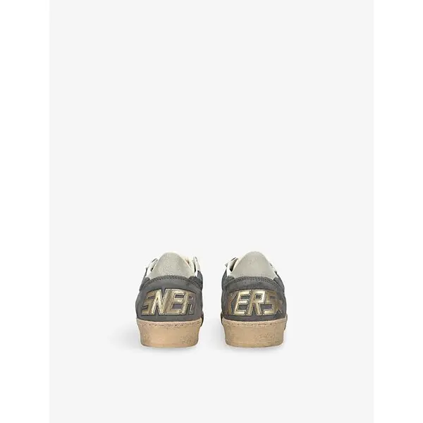 GOLDEN GOOSE Ball Star Waxed-suede Trainers - Camel/oth