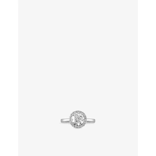THE DIAMOND LAB Timeless Brilliant-cut 18ct White-gold And 1.85ct Lab-grown Diamond Ring - White Gold