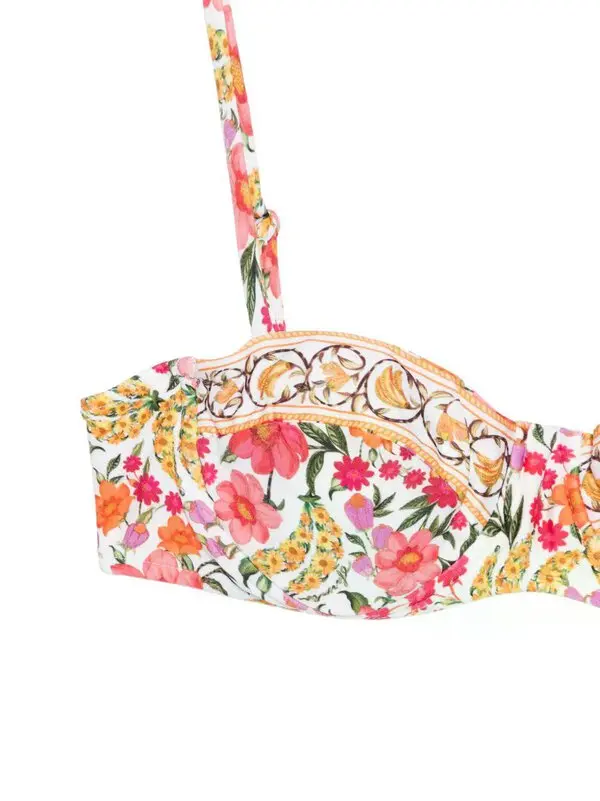 Farm Rio Banana-print Underwire Bikini Top