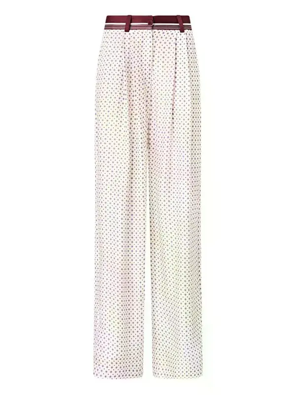 Pinko Printed Belted Trousers