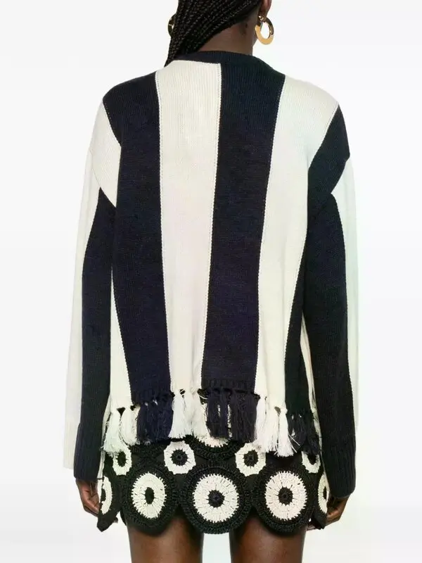 SIMONMILLER Striped Tasseled Sweater