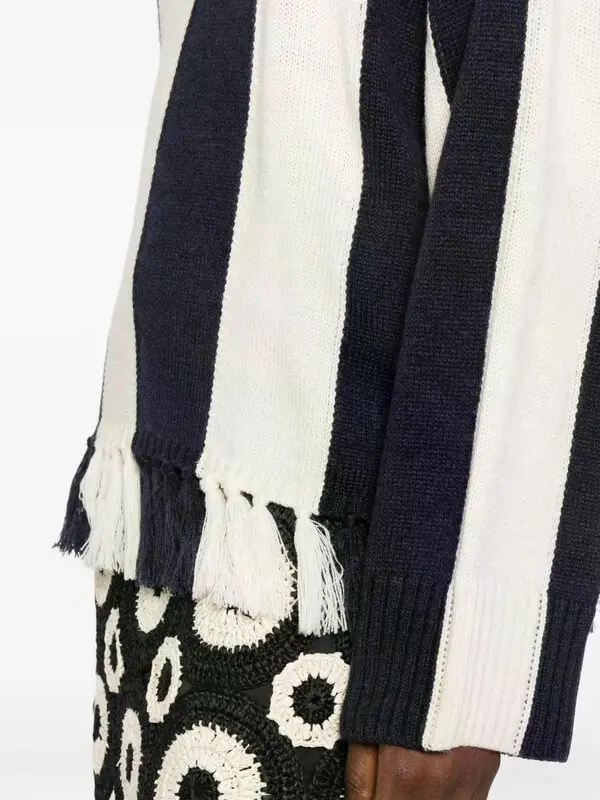 SIMONMILLER Striped Tasseled Sweater