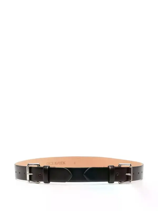 Dice Kayek Leather Belt - Black