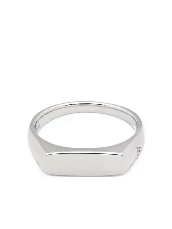 Tom Wood Knut Signet Ring - Grey