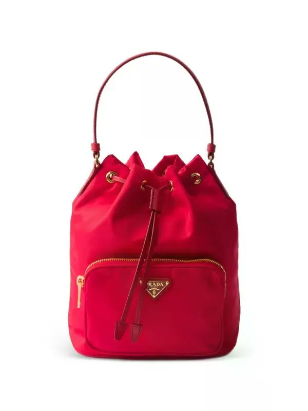 Prada Re-nylon Bucket Bag - Red