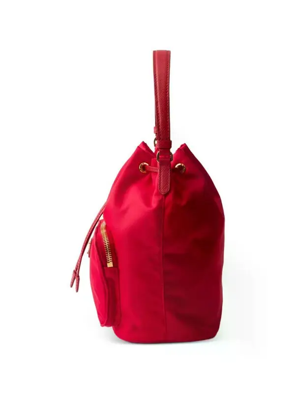 Prada Re-nylon Bucket Bag - Red