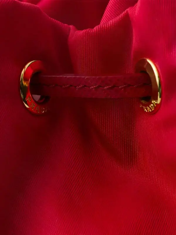 Prada Re-nylon Bucket Bag - Red