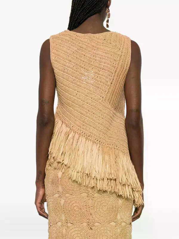 SIMONMILLER Beja Crochet Sleeveless Top - Neutrals