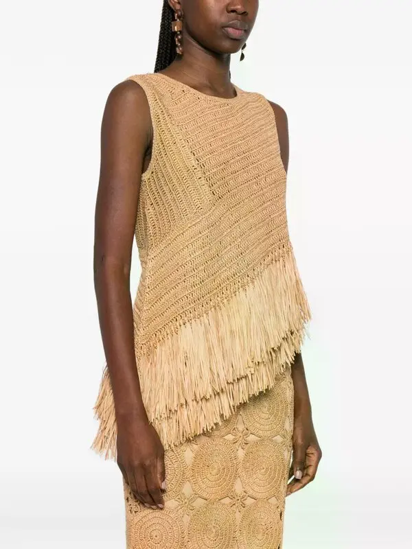 SIMONMILLER Beja Crochet Sleeveless Top - Neutrals