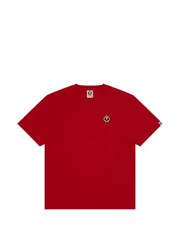 AAPE BY *A BATHING APE Logo-patch T-shirt - Red