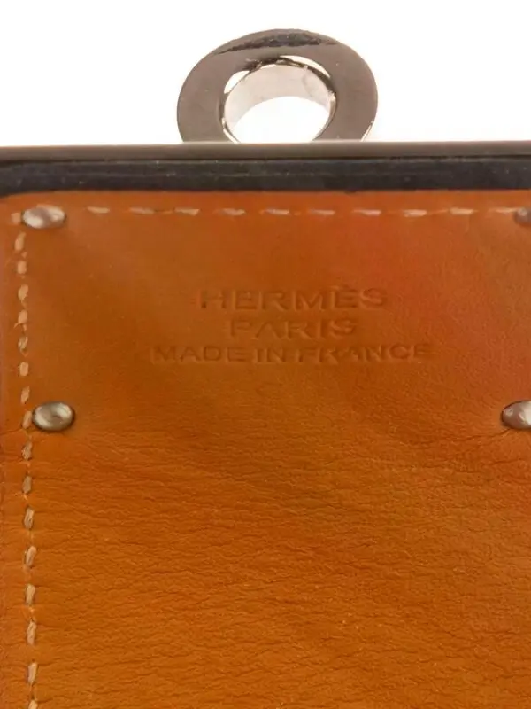 Hermès Leather And Metal Plate Bracelet