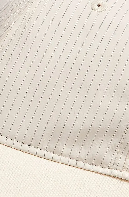 Rag & Bone Harlow Pinstripe Baseball Cap - Stripe Cream Vintage