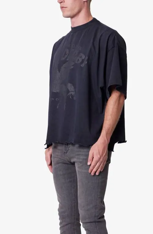 Mnml Moth Eaten Crop Graphic T-shirt