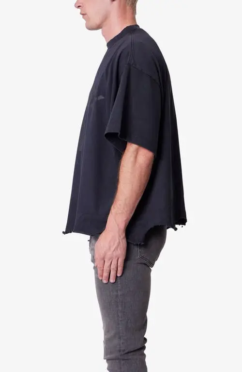 Mnml Moth Eaten Crop Graphic T-shirt