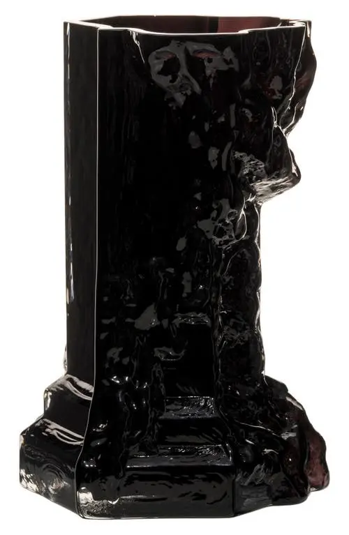 KOSTA BODA Rocky Baroque Vase - Black