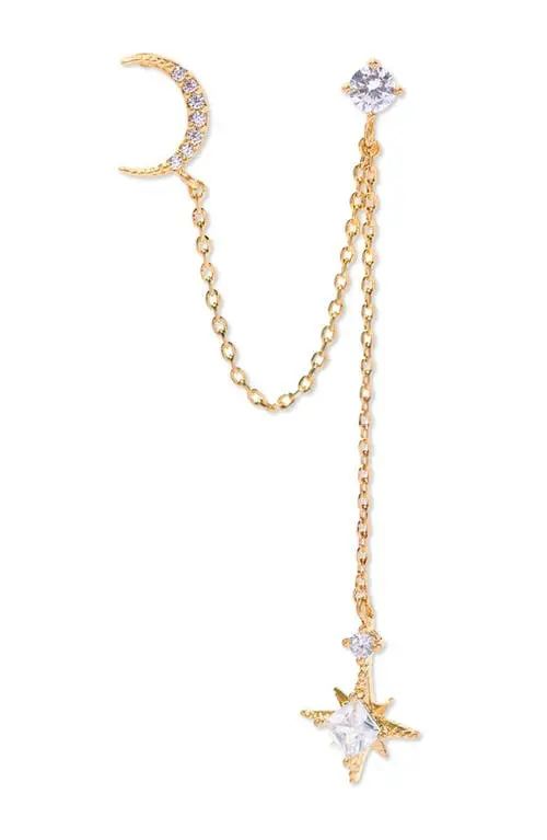 GIRLS CREW Stardust Double Drop Earring - Gold