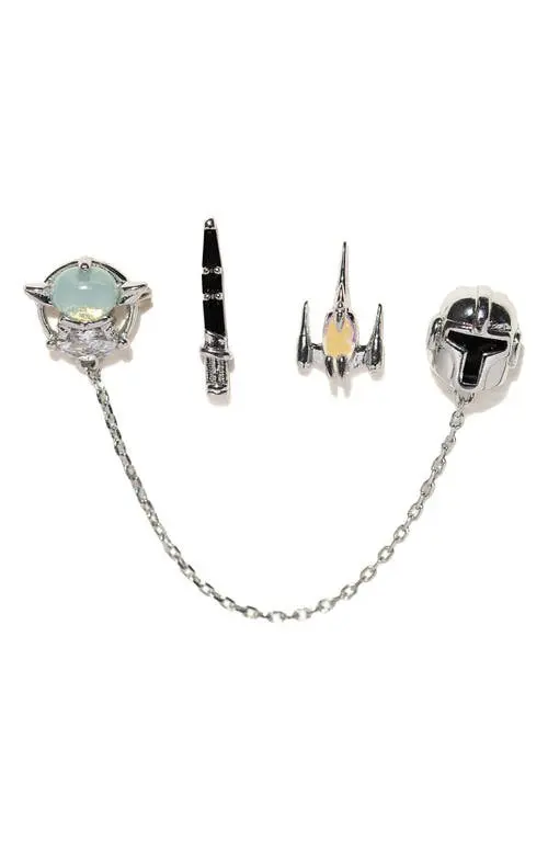 GIRLS CREW Star Wars Mismatched Earrings Set Of 3 - Silver