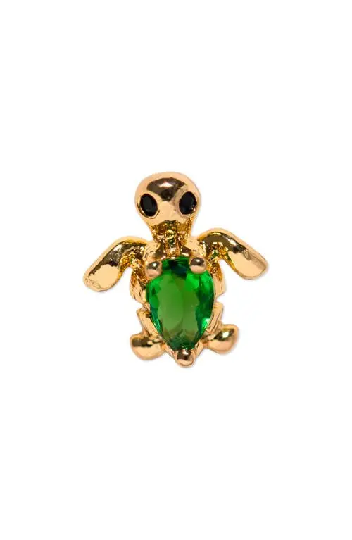 GIRLS CREW Tiny Turtle Single Stud Earring - Gold