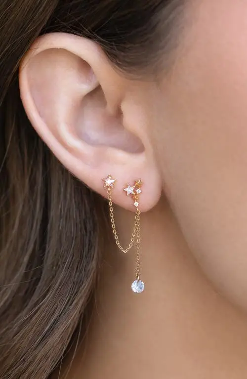 GIRLS CREW Star Crossed Lover Single Drop Earring