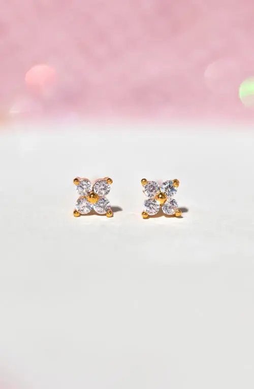 GIRLS CREW Cubic Zirconia Cluster Stud Earrings