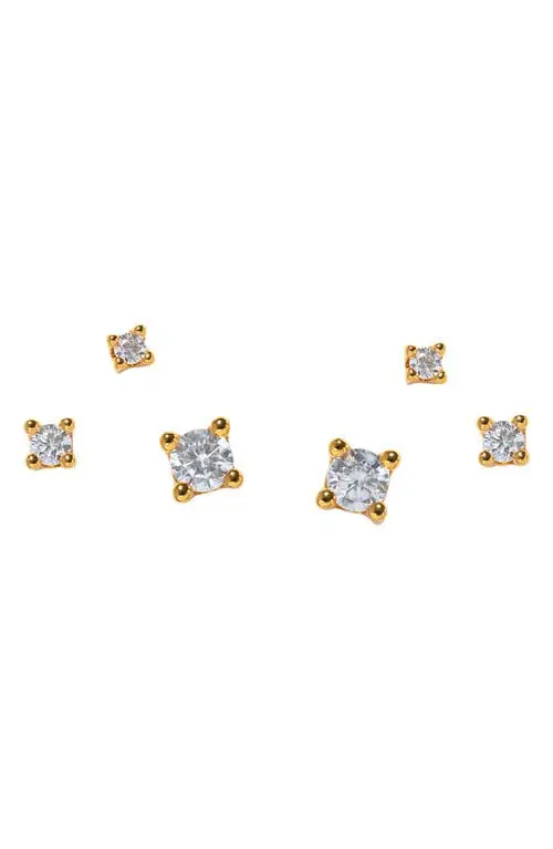 GIRLS CREW Classic Radiance Set Of 3 Stud Earrings