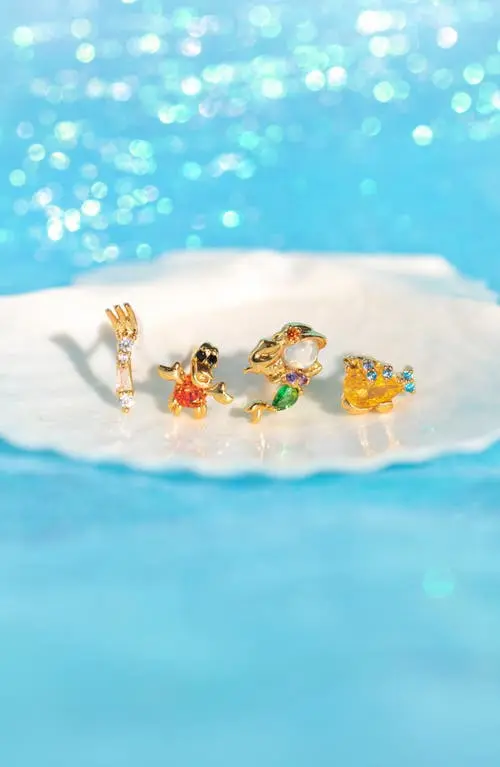 GIRLS CREW Disney Little Mermaid Stud Earrings Set