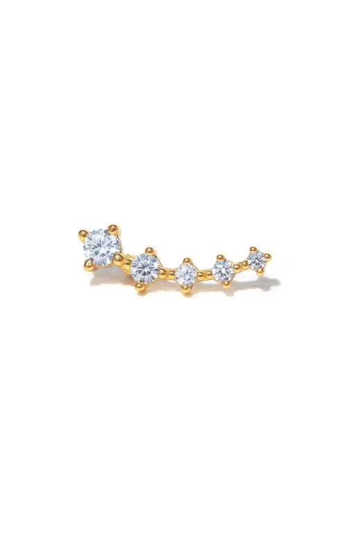 GIRLS CREW Estella Cubic Zirconia Ear Crawler - Gold