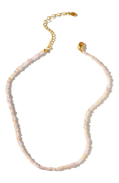 GIRLS CREW Pink Sands Beaded Necklace - Gold