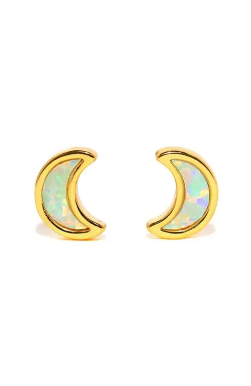 GIRLS CREW Mini Moon Stud Earrings