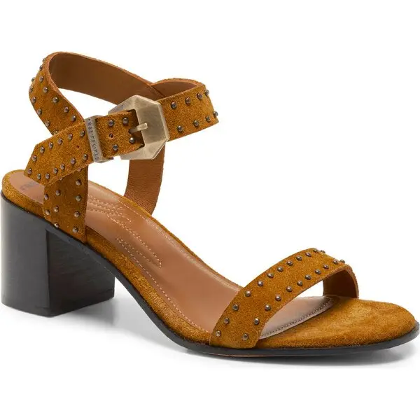 Free People Buckle Up Ankle Strap Sandal - Driftwood Tan Suede
