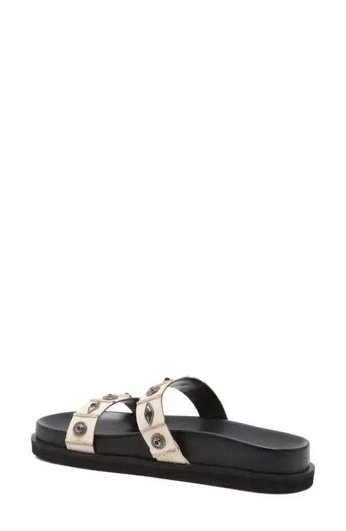Free People Findings Slide Sandal - Bone Leather