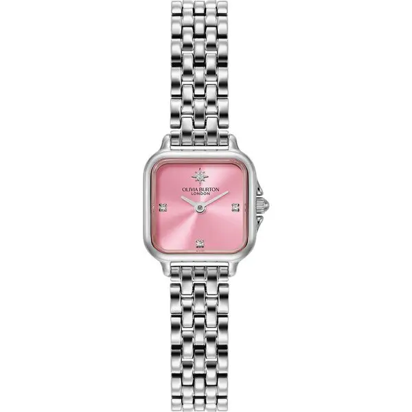 OLIVIA BURTON Mini Grosvenor Bracelet Watch - Silver
