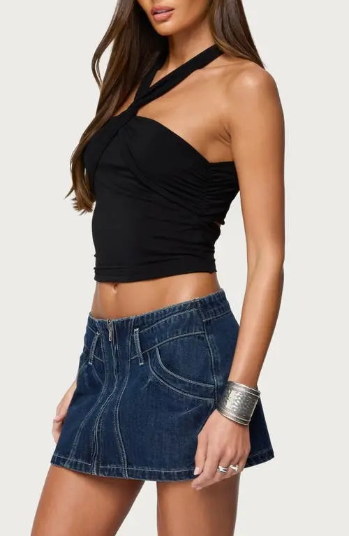 EDIKTED Tie Back Halter Top
