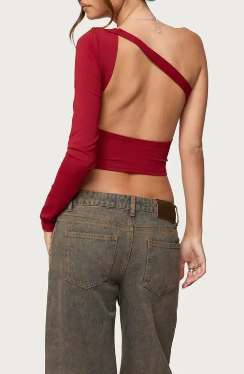 EDIKTED Mila Asymmetric Crop Top
