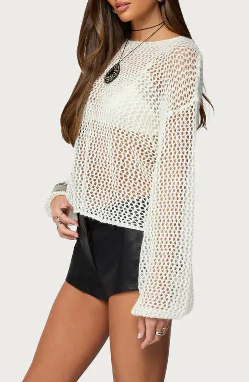EDIKTED Charlise Sequin Knit Top