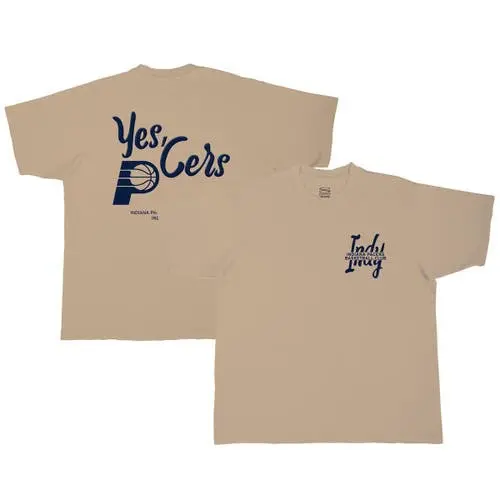 STADIUM ESSENTIALS Indiana Pacers Crewneck T-shirt - Tan