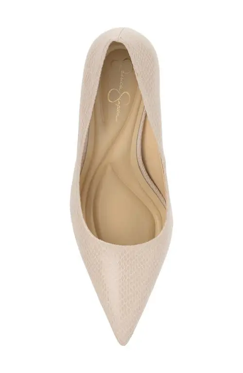 Jessica Simpson Pointed Toe Pumps - Chalk