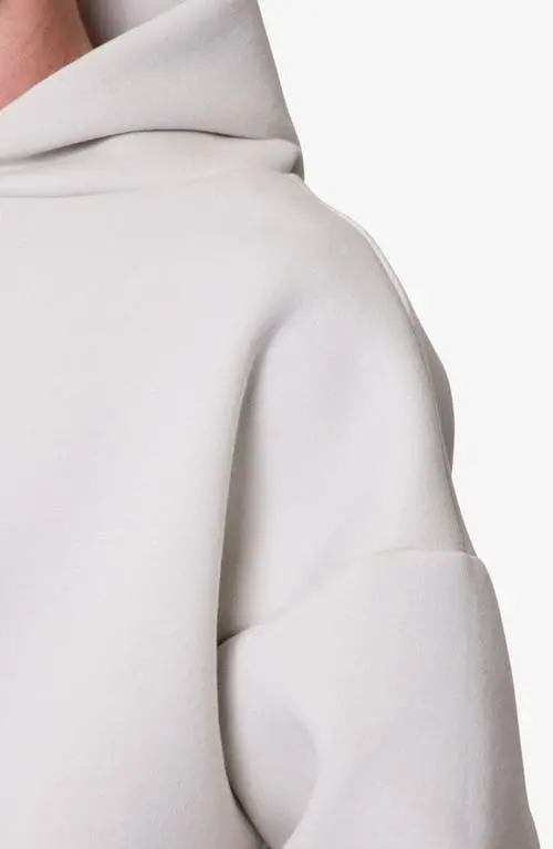 Mnml Stiff Scuba Knit Lounge Hoodie - Grey