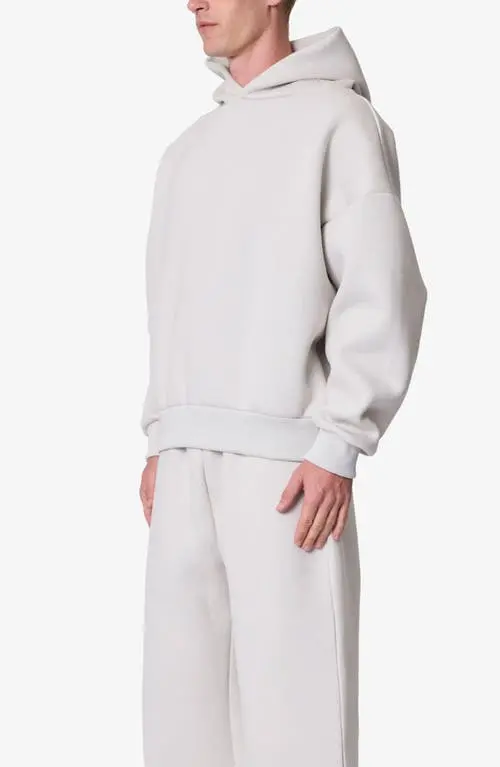 Mnml Stiff Scuba Knit Lounge Hoodie - Grey