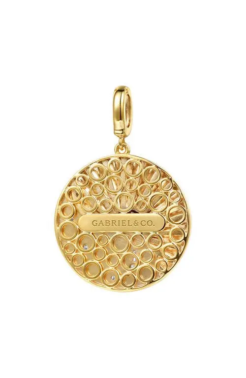 GABRIEL & CO. 14k Gold Sun & Moon Diamond Charm