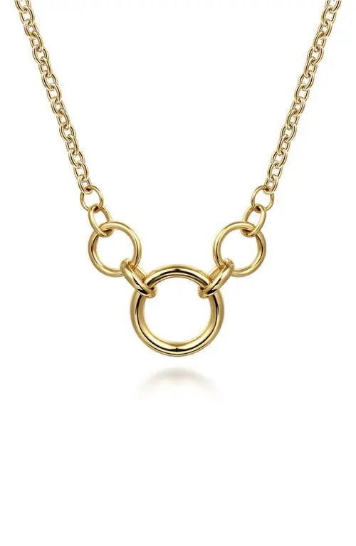 GABRIEL & CO. Tubular Link Necklace - Gold