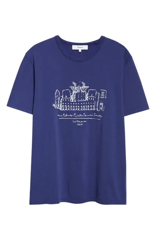 PALMES Public Chain Stitch Cotton T-shirt