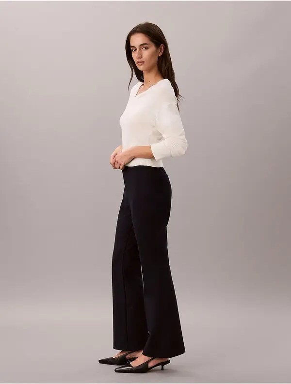 Calvin Klein Ponte Flared Pants - Dark Sapphire