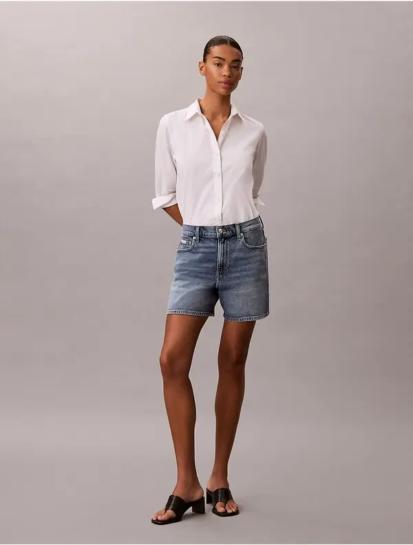 Calvin Klein Denim A-line Shorts - Bedford