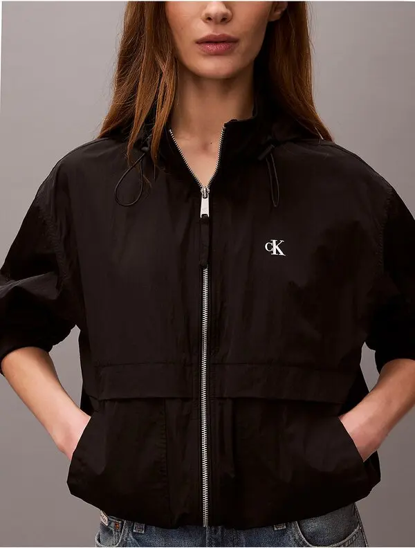Calvin Klein Classic Windbreaker Jacket - Black