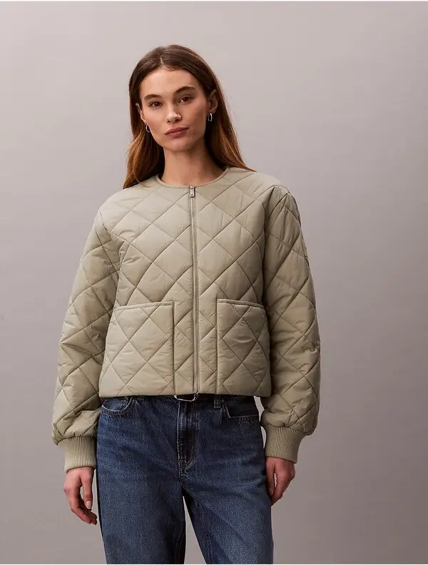 Calvin Klein Nylon Quilted Jacket - Shadow