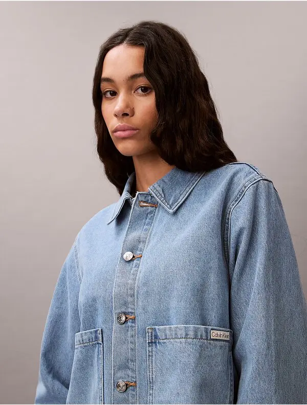 Calvin Klein Cuffed Denim Jacket