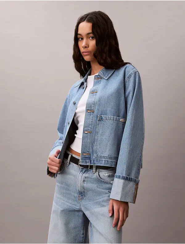 Calvin Klein Cuffed Denim Jacket